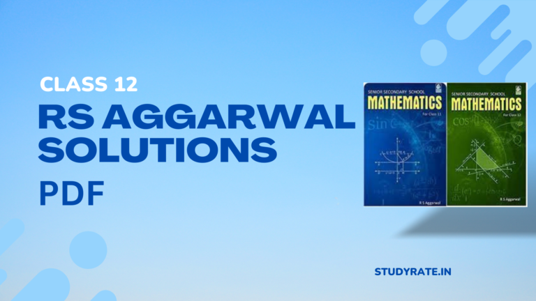 RS Aggarwal Class 12 Solution PDF Download - STUDY RATE